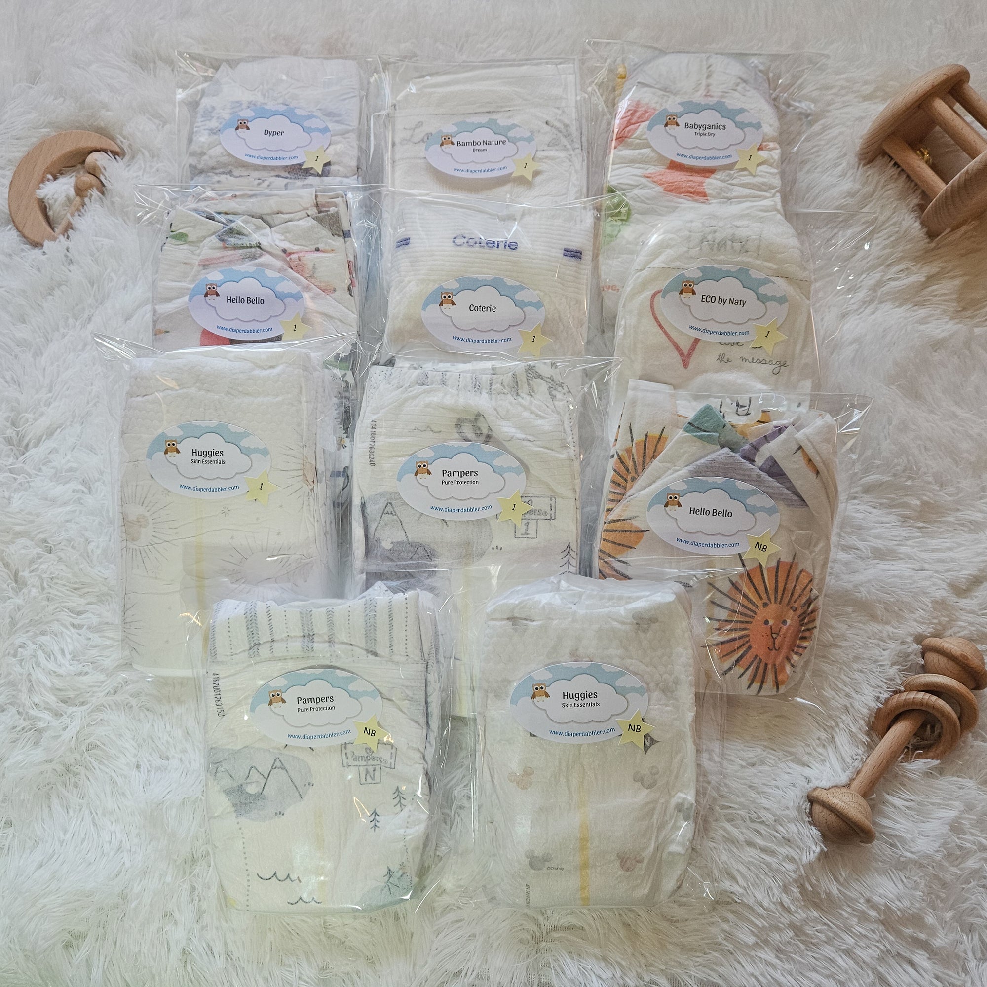Natural Choice for New Babies Diaper Variety Package - Diaper Dabbler